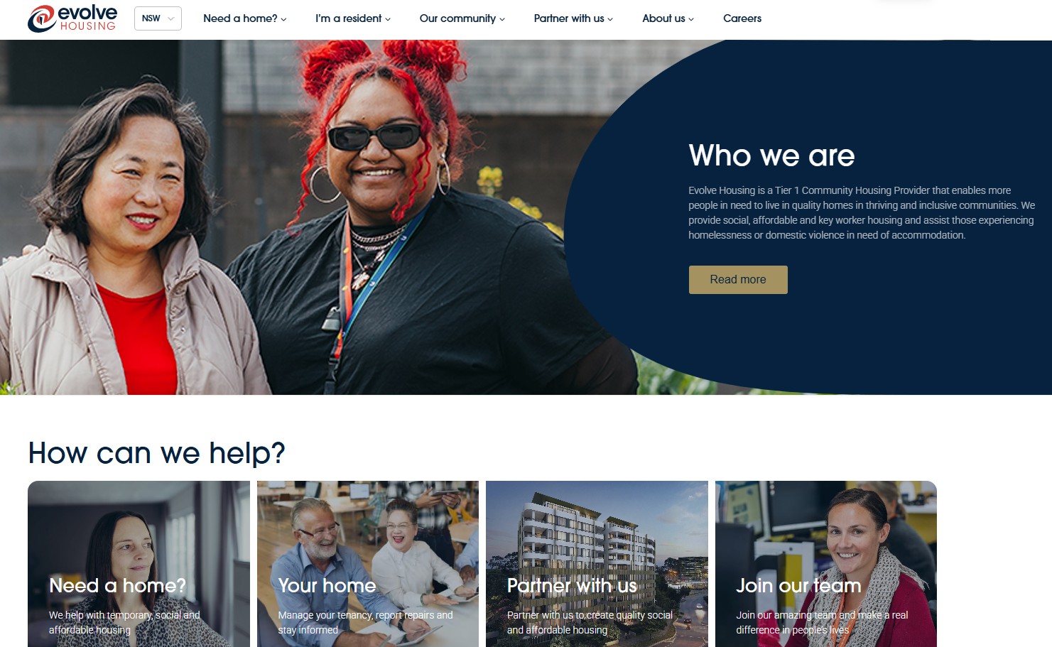 Homepage - Evolve Housing